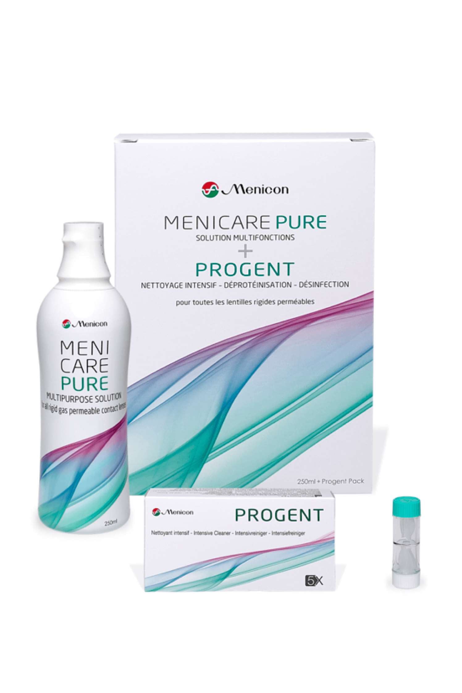 Pack MENICARE PURE + PROGENT – centrevisionlentille- CVL OPTIQUE